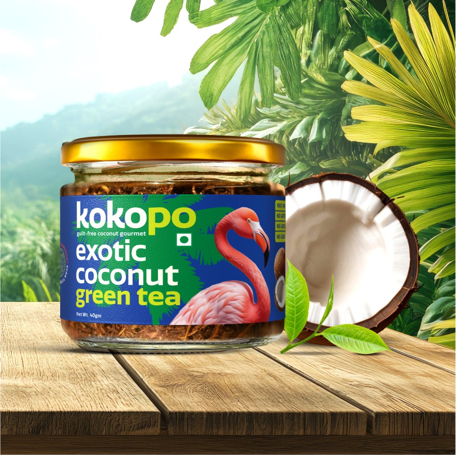 KOKOPO Natural Coconut Green Tea